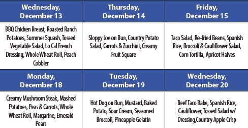 Spur Senior Citizens Menu | The Texas Spur